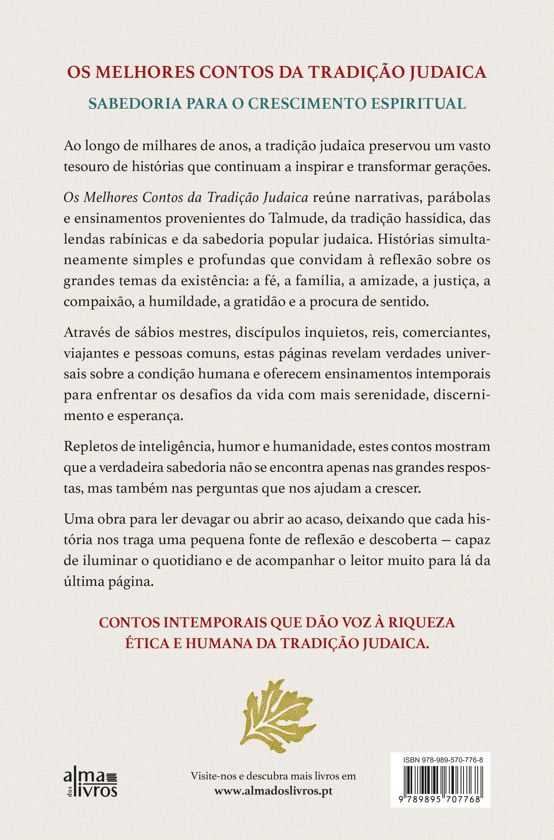 Os Melhores Contos da Tradição Judaica - Alma dos Livros